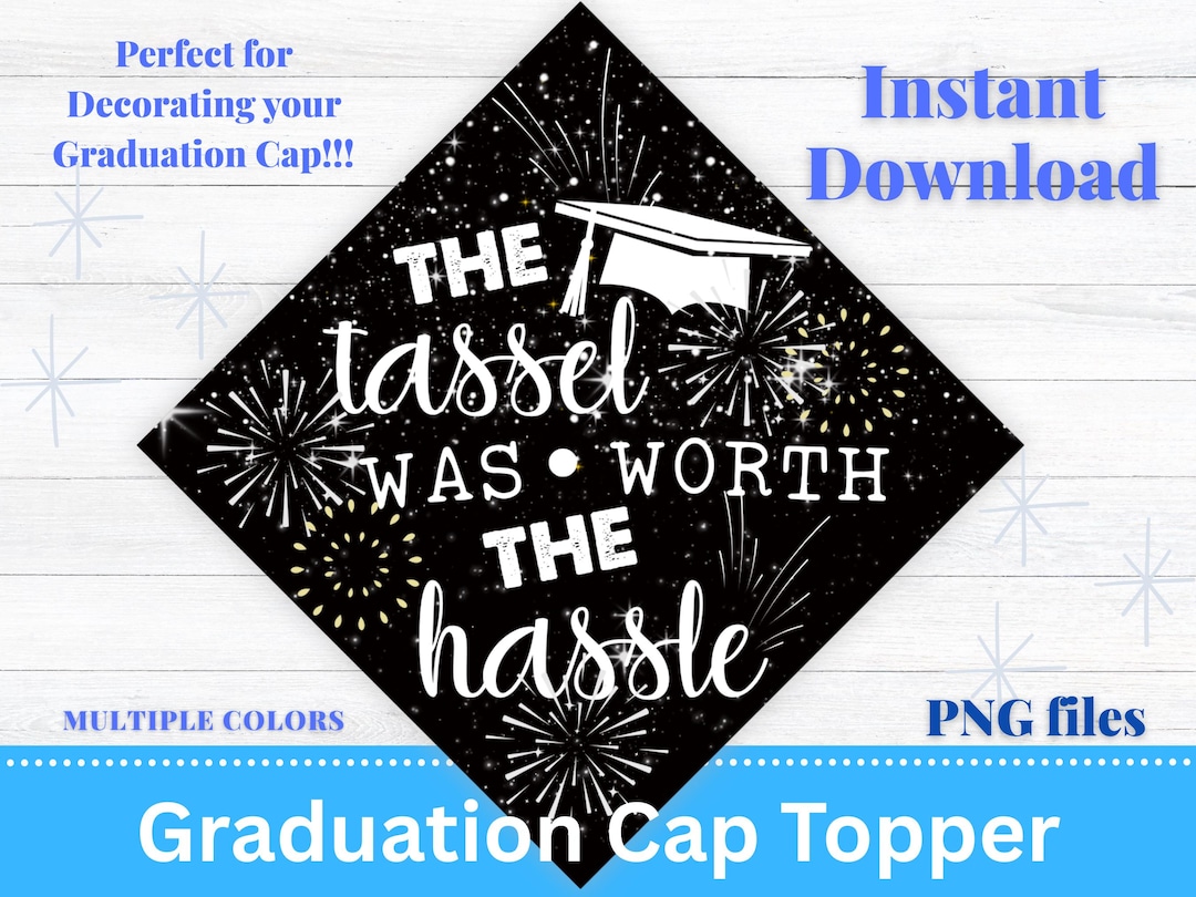 Graduation Cap Topper, Graduation Hat Topper, Printable Graduation Cap ...