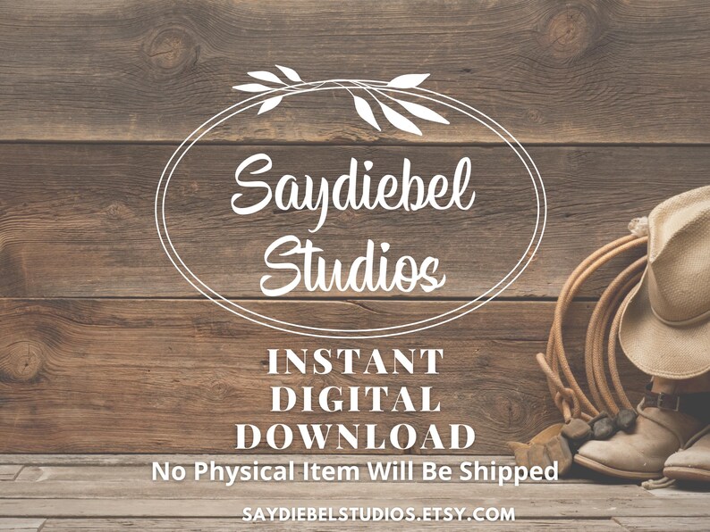 Wild West Bulletin Board Border: 15 Designs (digital Download) Western ...