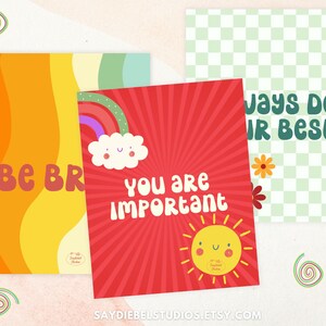 Retro Classroom Affirmation Posters: Growth Mindset Decor (digital ...