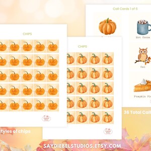 Autumn Bingo Game: Fall Party Classroom Activity (PDF) - Etsy