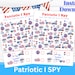 4th of July I Spy Game: Patriotic Party Printable (2 PDF Files) - Etsy
