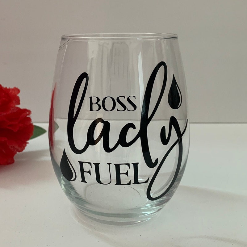 Boss Lady Wine Glass - Etsy