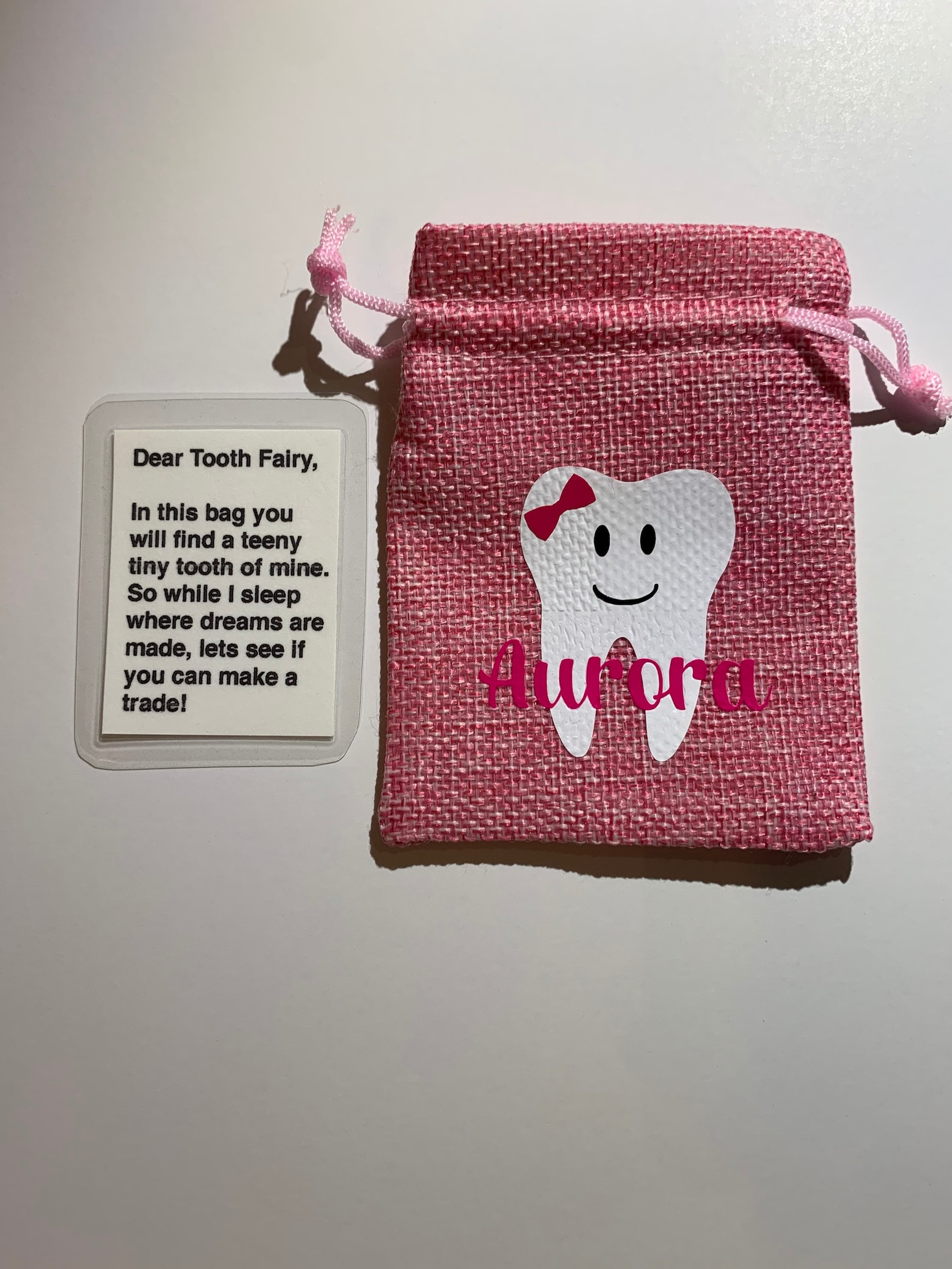 Tooth Fairy Bags Personalized Tooth Fairy Pouch Child's - Etsy