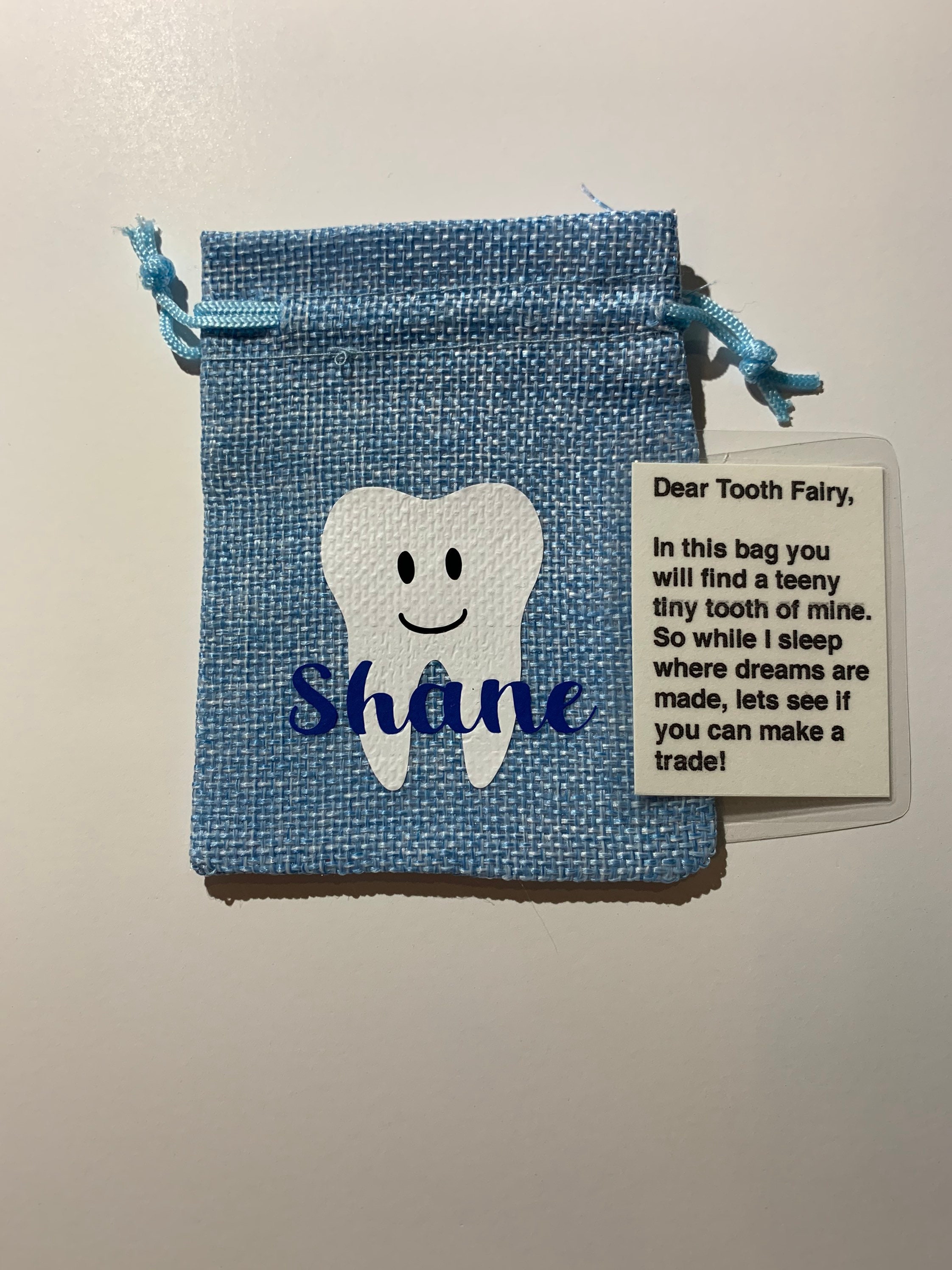 Tooth Fairy Bags Personalized Tooth Fairy Pouch Child's - Etsy