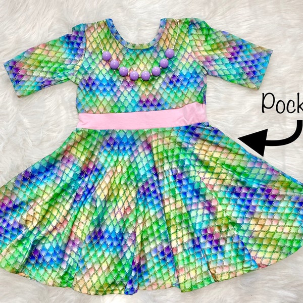 Kids Dragon Scale Dress - Etsy