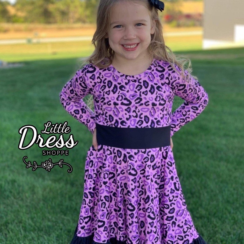 Leopard Long Sleeve Dress - Etsy