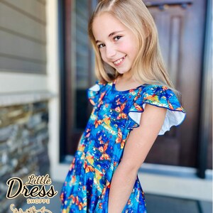 Water Color Butterfly Twirly Dress, Twirl, Painting, Pockets, Spinning ...