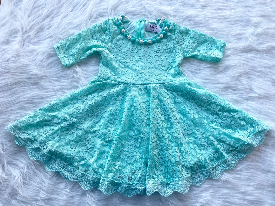 Lace Twirly Dress Soft Lace Easter Dress Formal Dress | Etsy