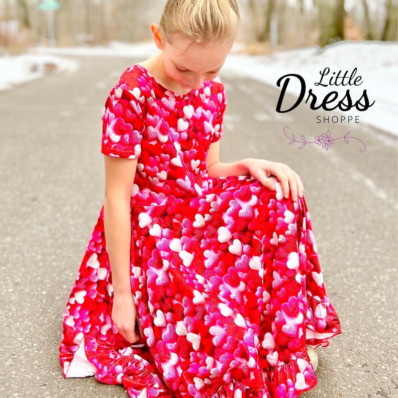 Red Heart Dress - Etsy