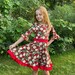 Christmas Rose Twirly Dress, Holiday, Green, Red, Pockets, Kids ...