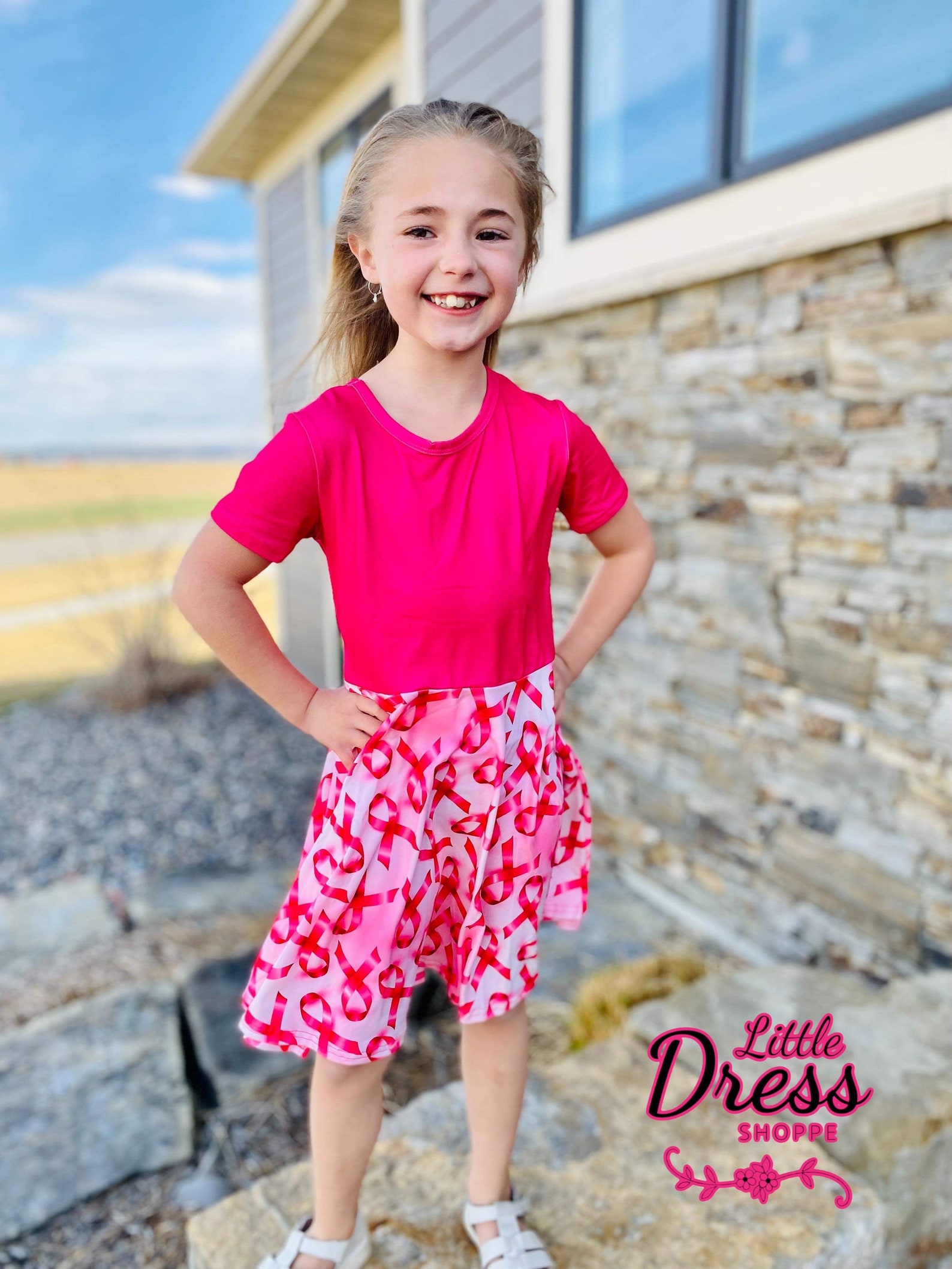 Breast Cancer Dress Twirly Dress Breast Cancer Survivor - Etsy