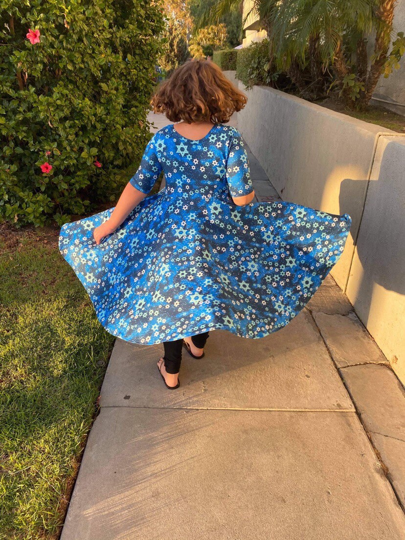 Passover, Hanaukkah Dress, Star of David, Holiday Dress, Girl Dress ...