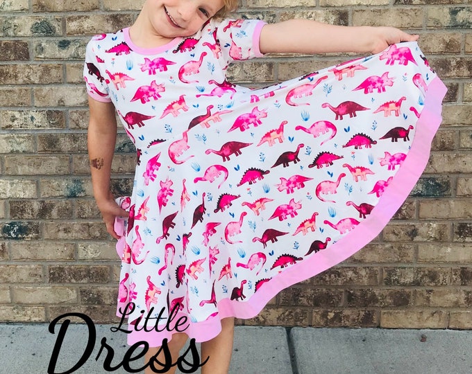 Dinosaur Dress Girls, Dinosaur Dress Toddler, Dinosaur Dress Baby ...