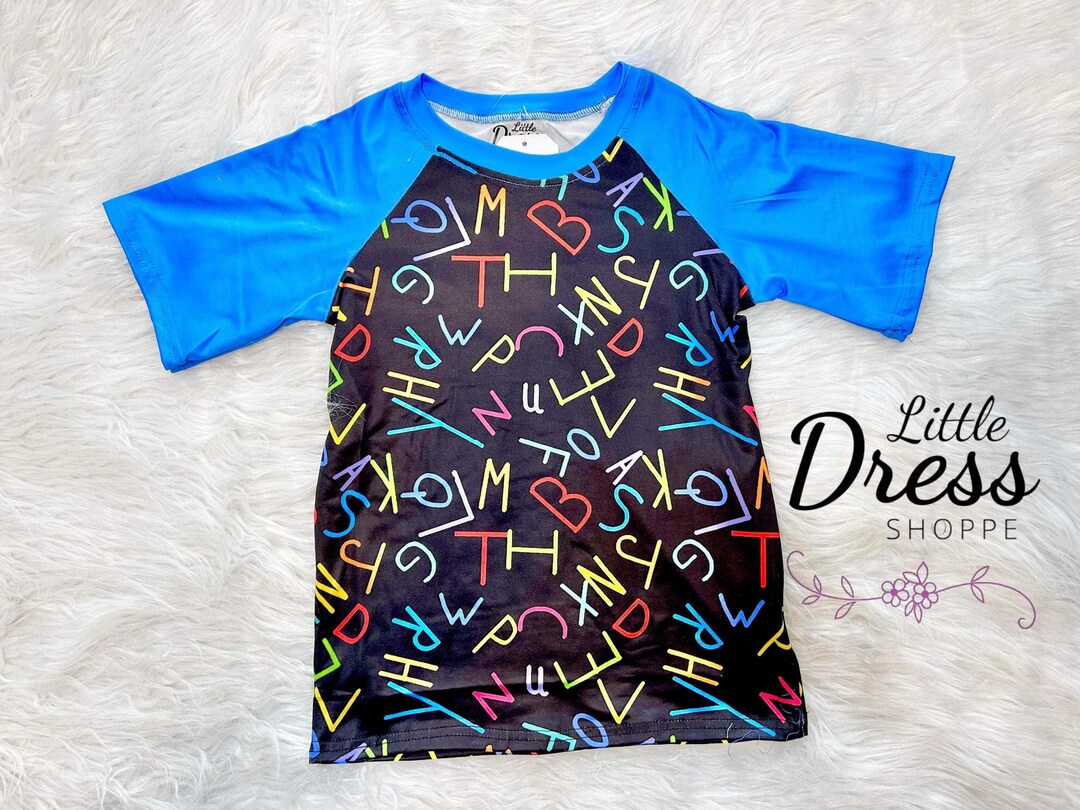 Back to School Alphabet Letters, Shirt, Boys, Girls, Kindergarten ...