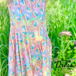 Squishy Rainbow Twirly Dress, Stuffy, Tank Dress, Girls, Kids, Pockets ...