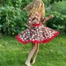 Christmas Rose Twirly Dress, Holiday, Green, Red, Pockets, Kids ...