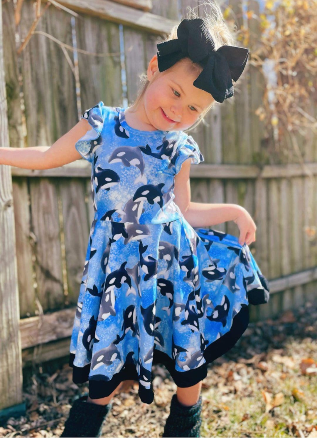 Orca Dress, Whales, Killer Whale, Twirly, Girlsdresses, Toddlerdress ...