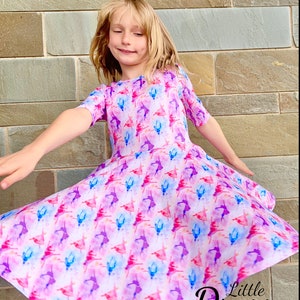 Twirly Dance Dress, Dancer, Pink, Purple, Twirl, Pockets, Soft, Kids ...