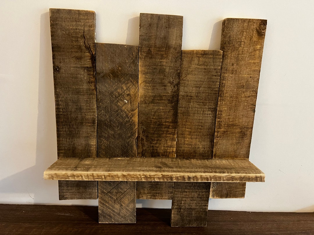 Rustic Wood Shelf - Etsy