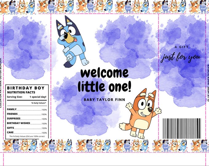 Bluey Custom Chip Bag Digital Only - Etsy Canada