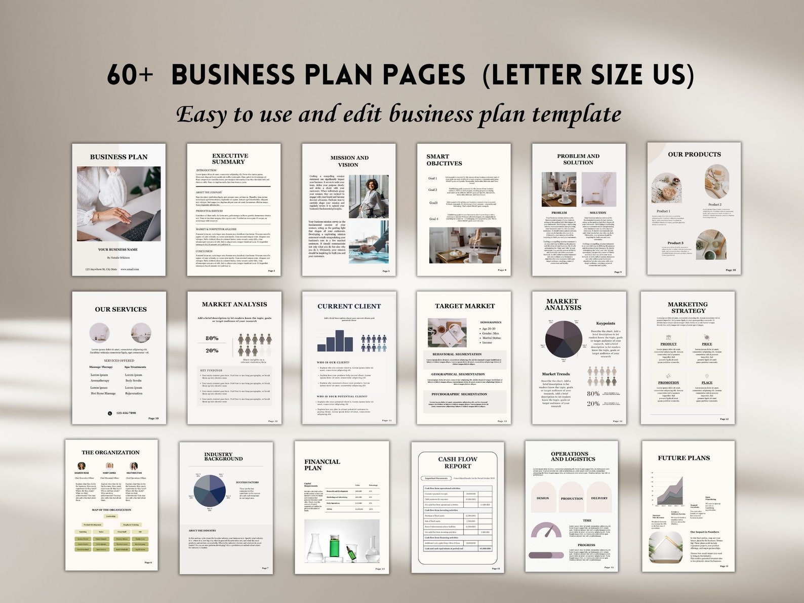 Small Business Plan Template, Business Plan Presentation Template ...