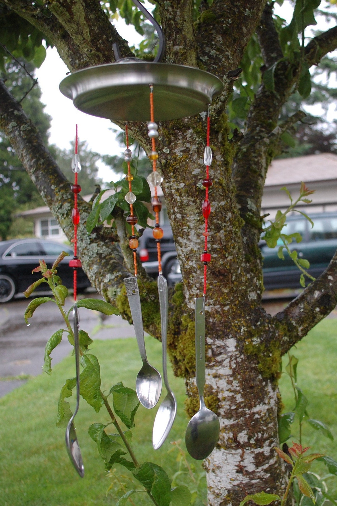 Pot Lid Spoon Wind Chime - Etsy