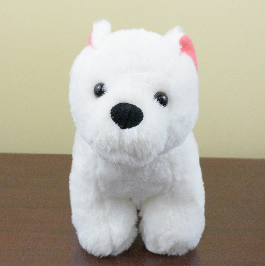 Hug & Luv Plush Toys Puppy Dog White Furry Soft Stuffed Animal - Etsy