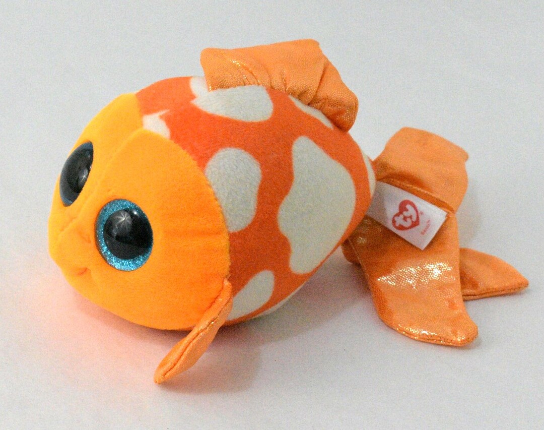 TY Beanie Boos - SAMI the Orange Fish Glitter Eyes Plush Stuffed - Etsy