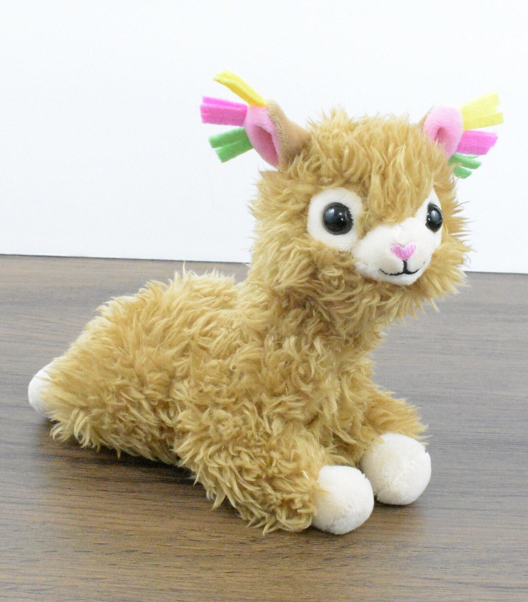 Vintage Sitting Lama Plush Toy - Etsy