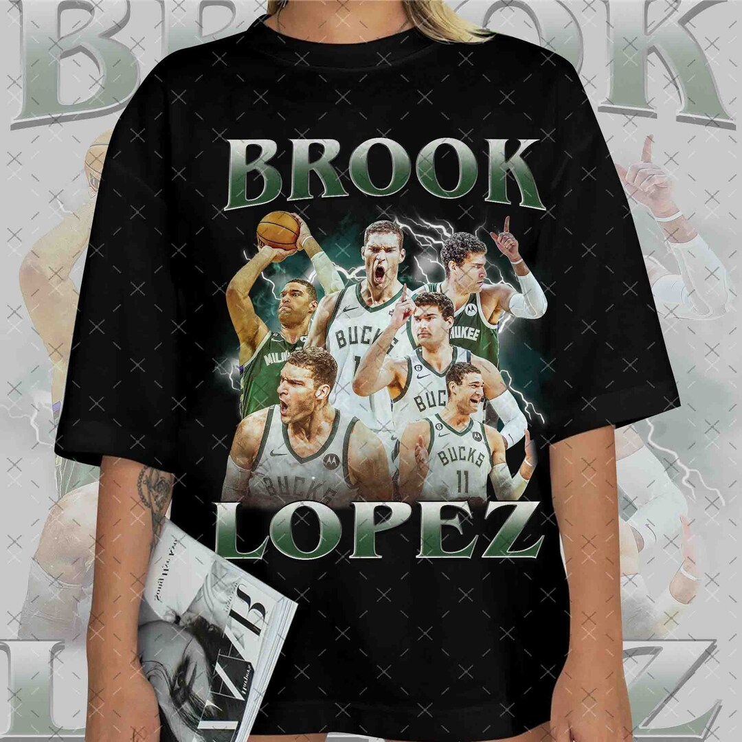 Vintage Brook Lopez Graphic 90s Bootleg Unisex T-shirt, Brook Lopez ...