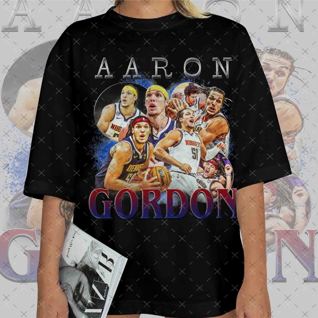 Vintage Aaron Gordon Graphic 90s Bootleg Unisex T-shirt, Aaron Gordon ...