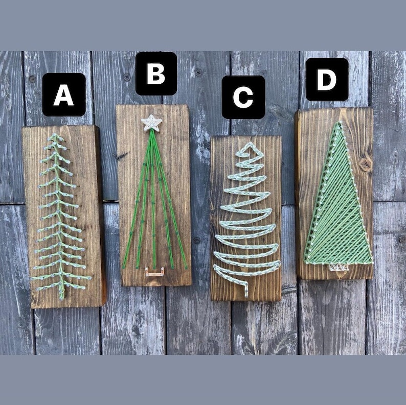 Christmas Trees, Tree String Art, Christmas Decor, Tree Sign, Christmas ...