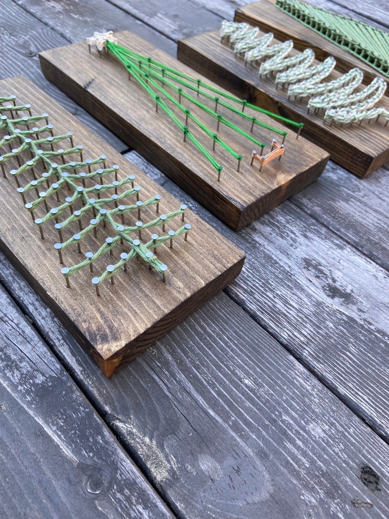 Christmas Trees, Tree String Art, Christmas Decor, Tree Sign, Christmas ...