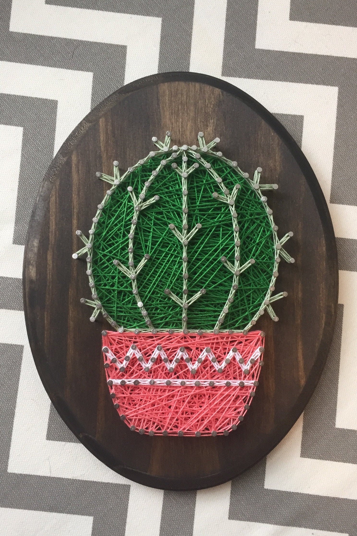 Cactus string art Cactus decor String art Cactus sign | Etsy
