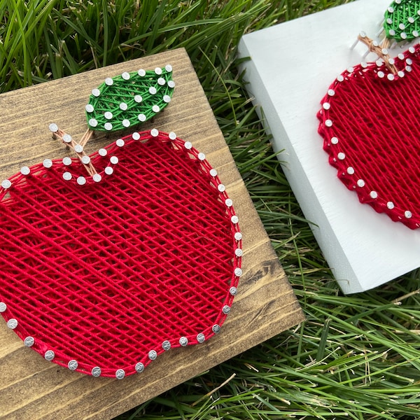 Apple String Art - Etsy