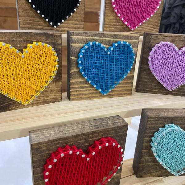 String Art Heart - Etsy