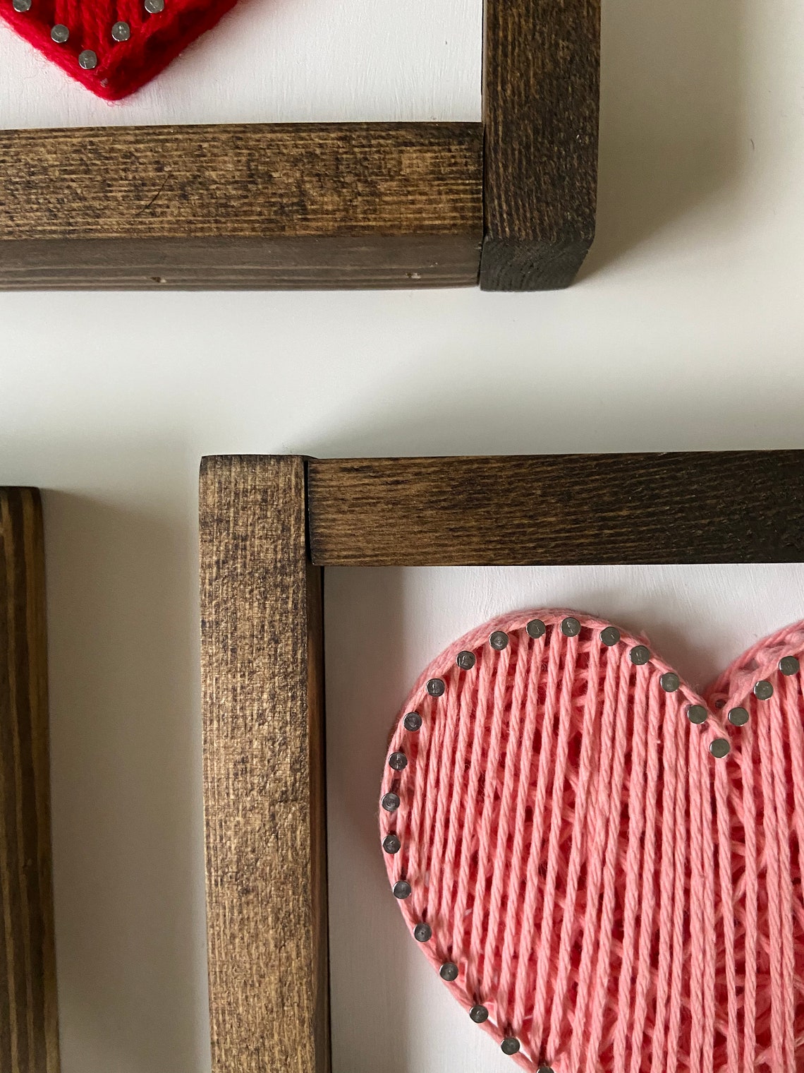 Heart String Art Valentines Day Decor Framed Heart Sign - Etsy