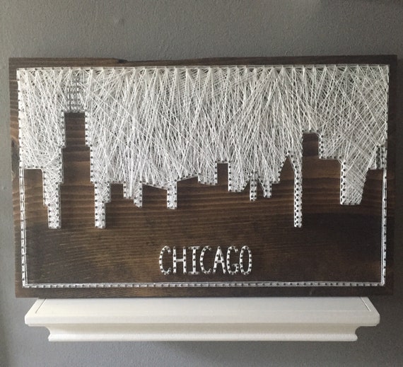 Chicago Skyline City Skyline Skyline String Art City of | Etsy