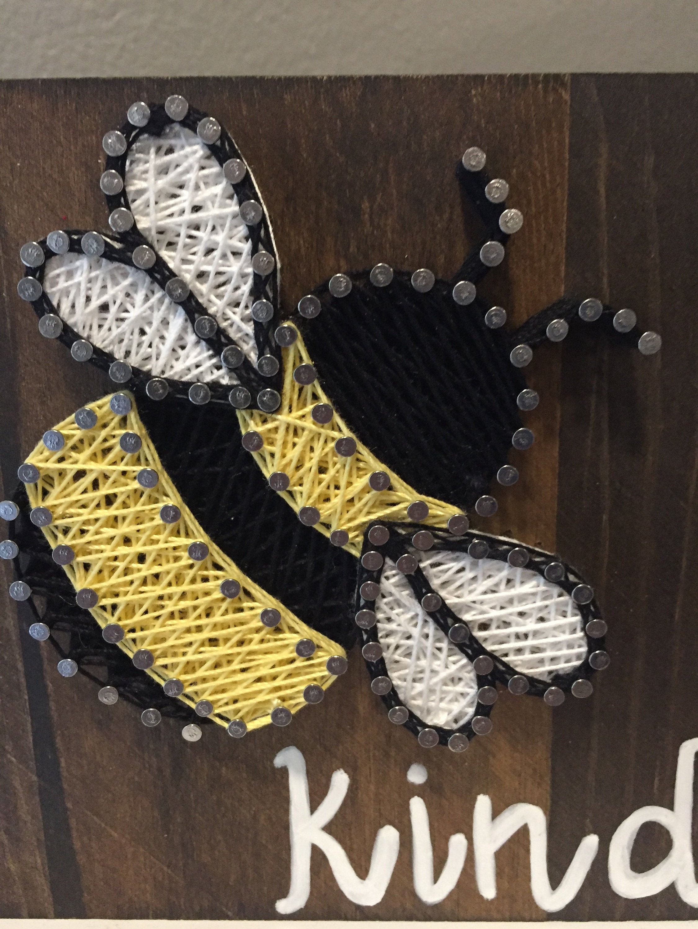 Bee String Art Be Kind Bee Kind Sign Tiered Tray Decor Bee - Etsy UK