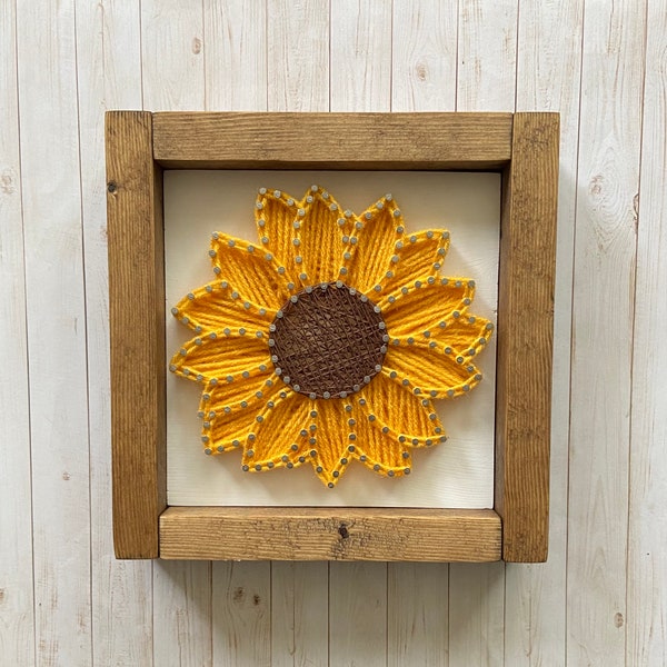 Sunflower String Art - Etsy