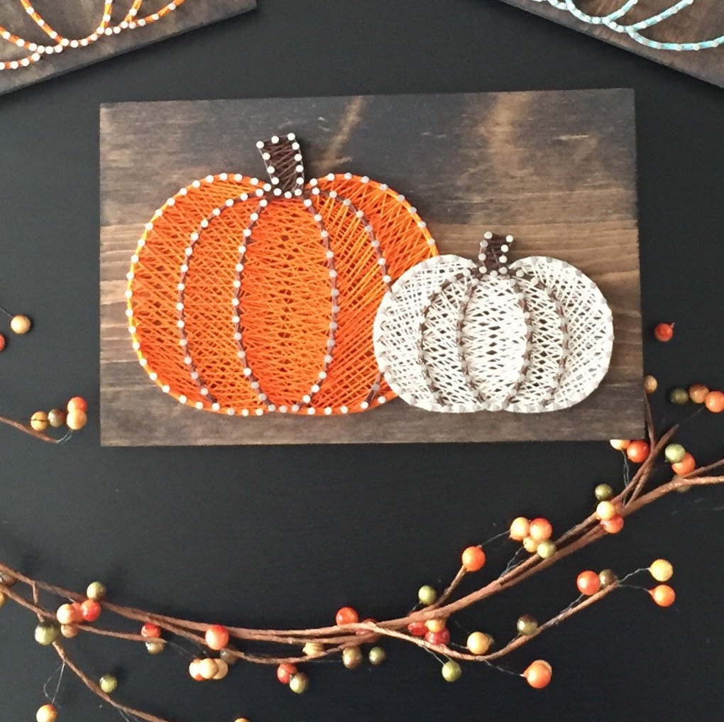 Pumpkin String Art Fall Decor Halloween String Art Fall - Etsy
