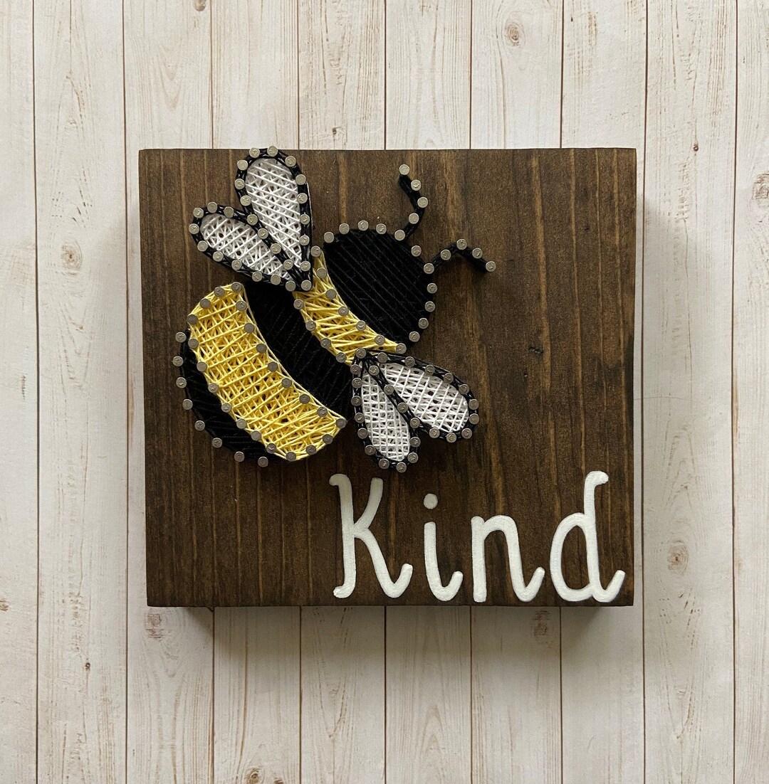 Bee String Art: Be Kind Customized Sign - Etsy