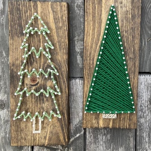 Christmas Trees, Tree String Art, Christmas Decor, Tree Sign, Christmas ...