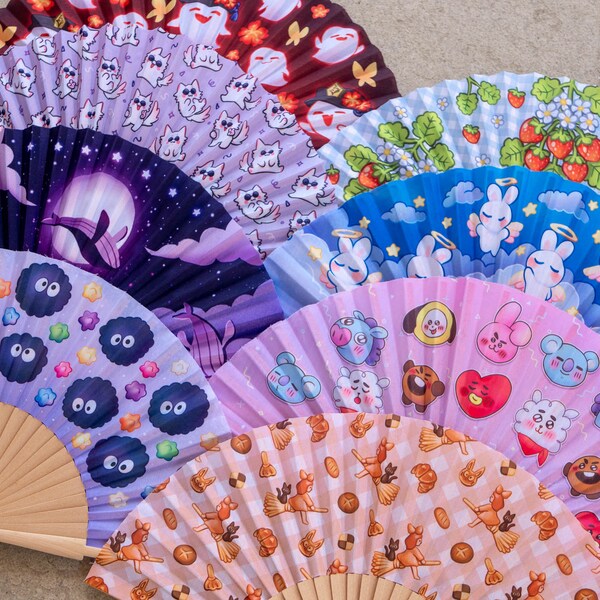 Folding Hand Fan - Etsy