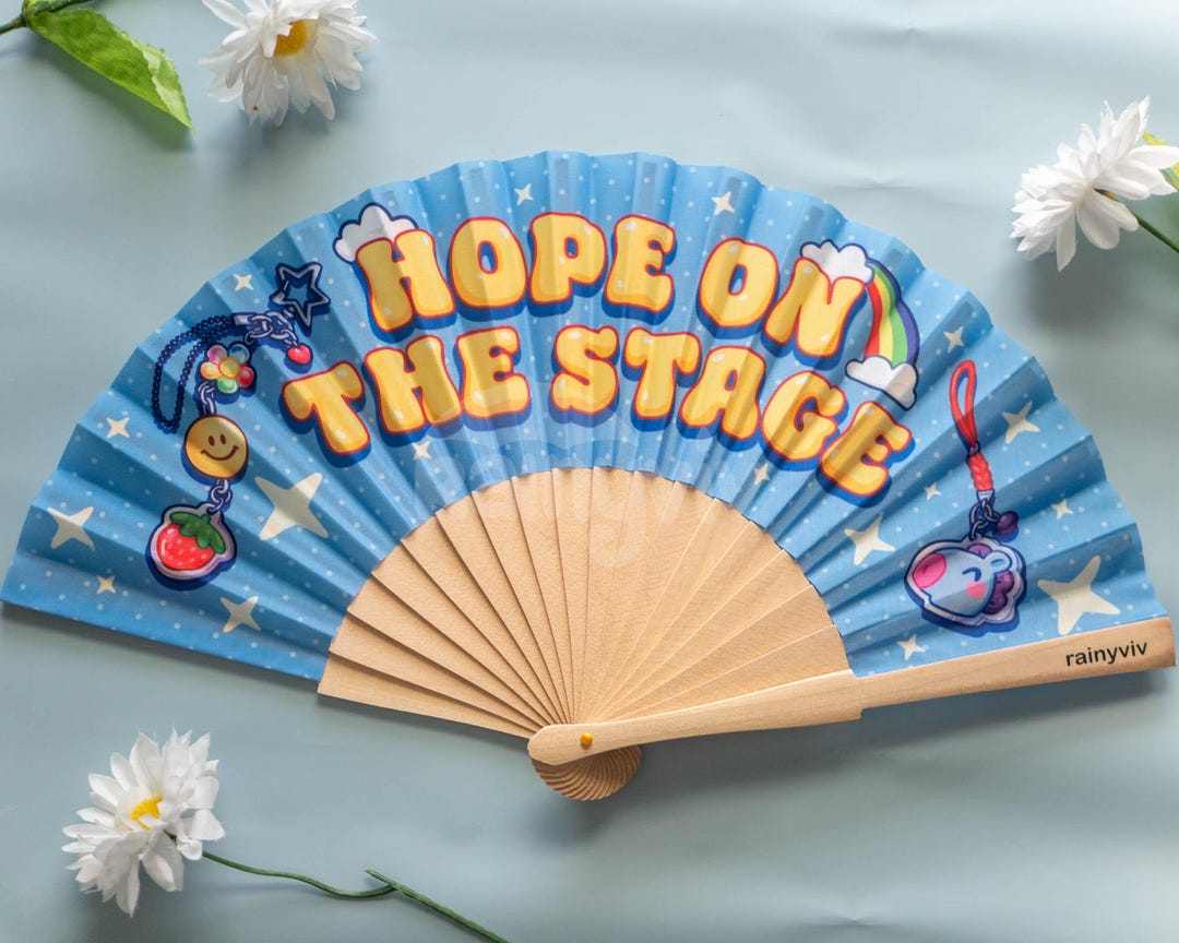 BTS J-hope Concert Fabric Fan | Hope World Ego Foldable Fan, 23cm - Etsy