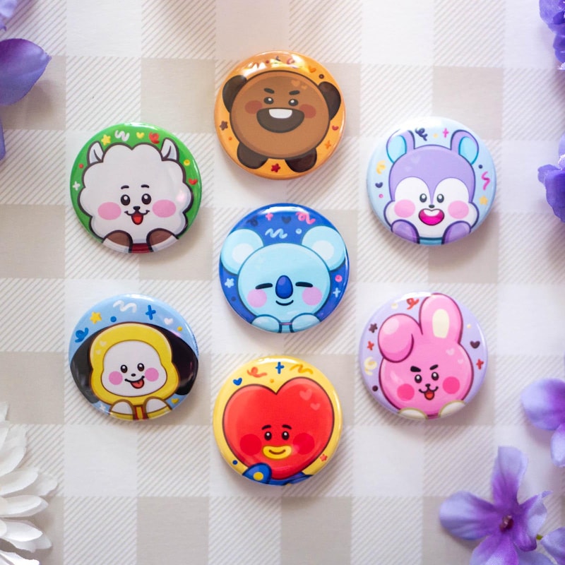 Bts Pins Kawaii - Etsy