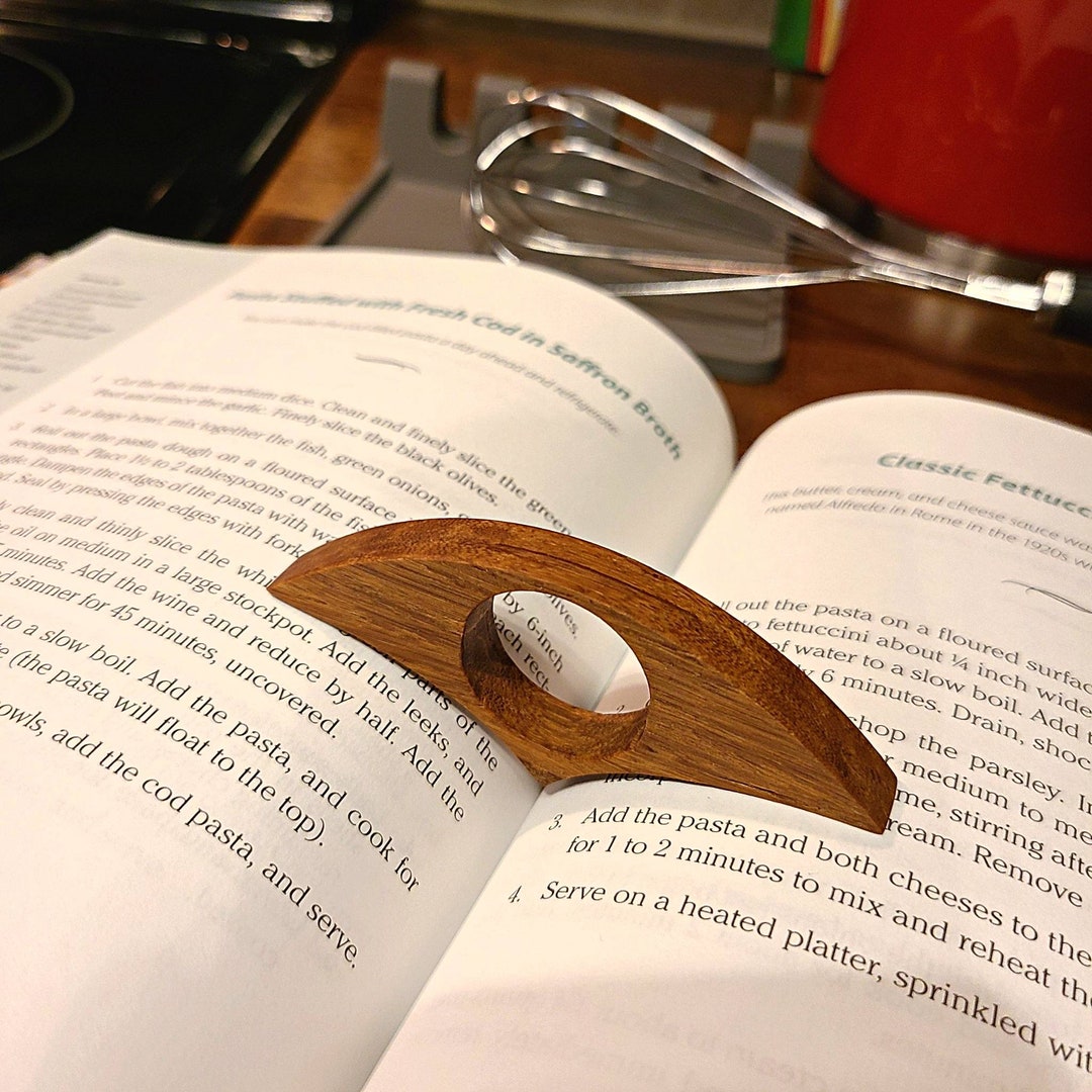 Book Page Holder, Reclaimed Wood Thumb Page Holder, Thumb Book Holder ...