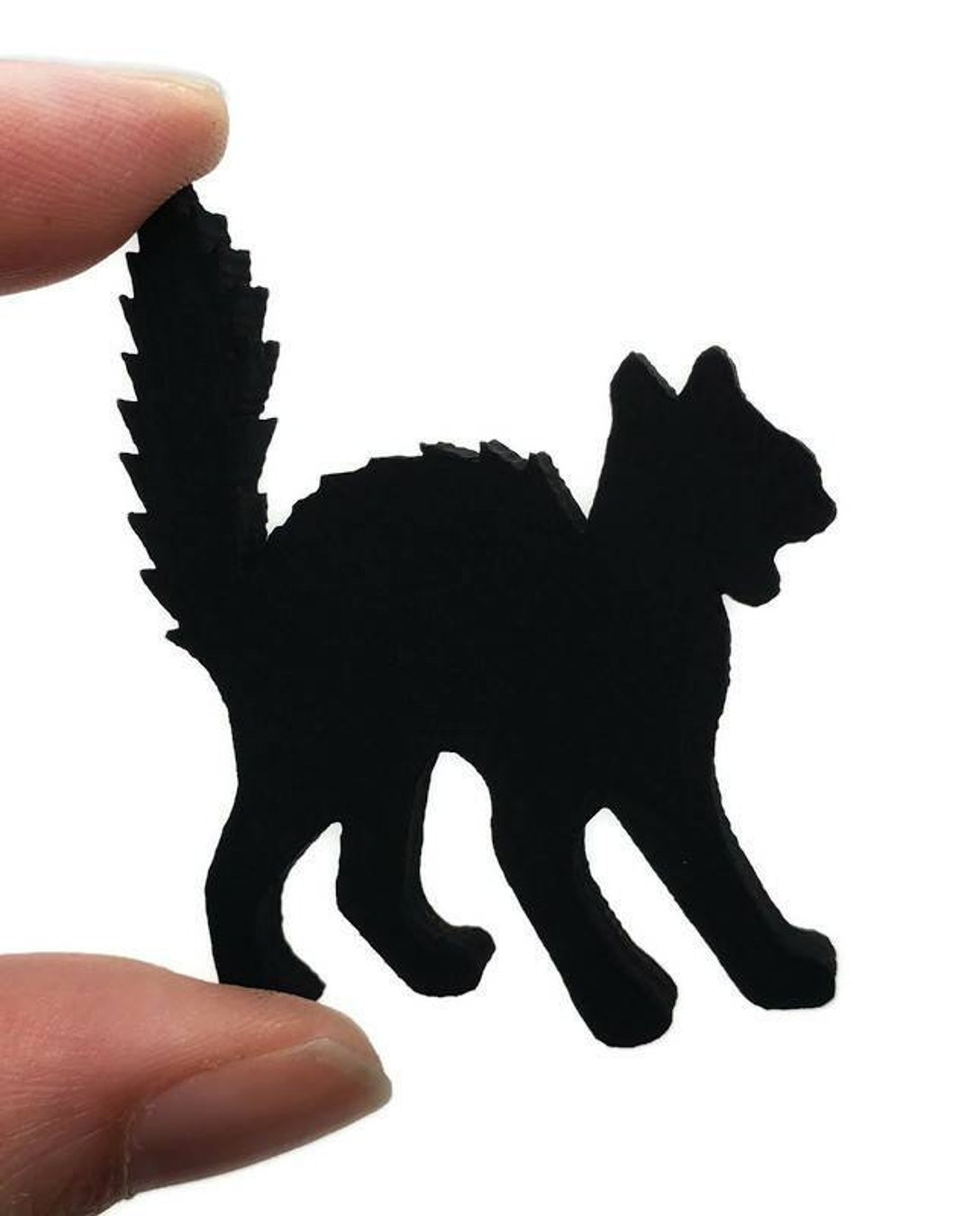 Goth Halloween Magnets, Spooky Magnet Set: Skull, Raven, Spooked Cat ...