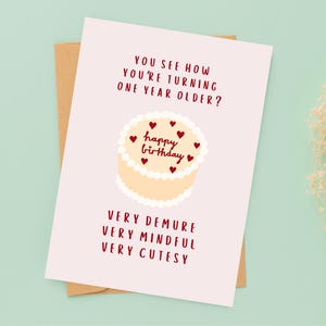 Printable Very Demure Birthday Card Instant Download Digital Card-4x5 ...