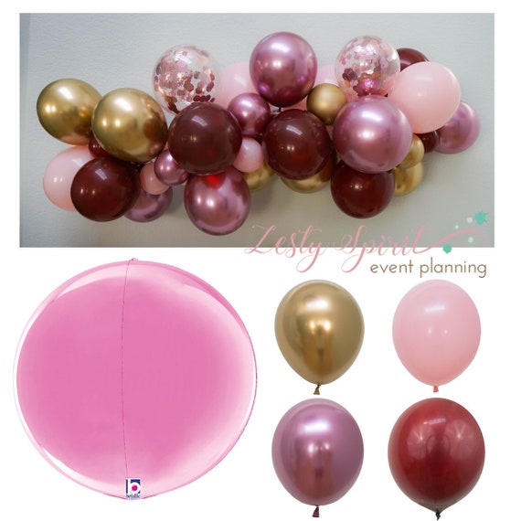 Fuchsia Foil Balloon Balloon Decoration Globe Shape | Etsy